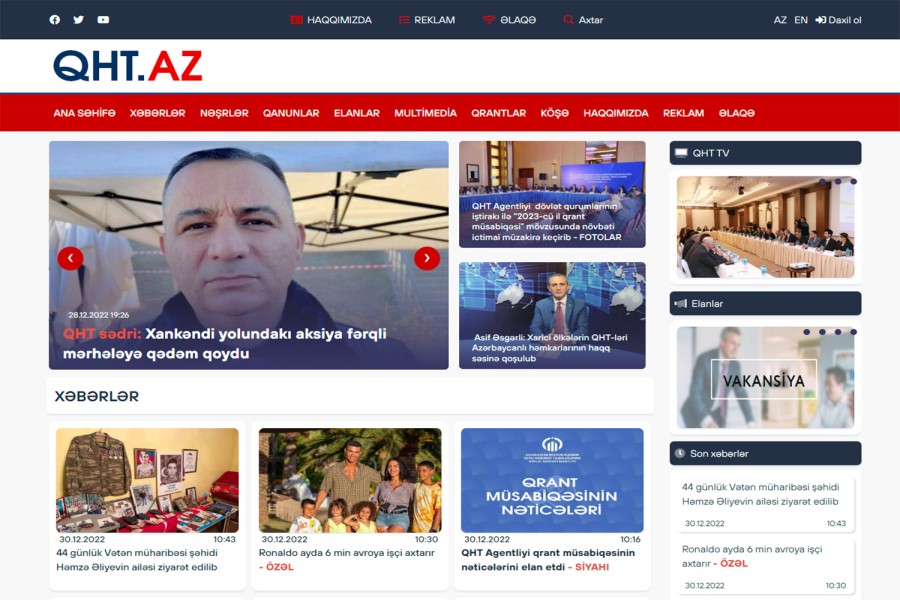 QHT.az saytı yeni dizaynda – Boyukmillet.com